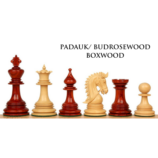 African Padauk Wood Chess Pieces | Hand Carved Wooden Chess Pieces ...
