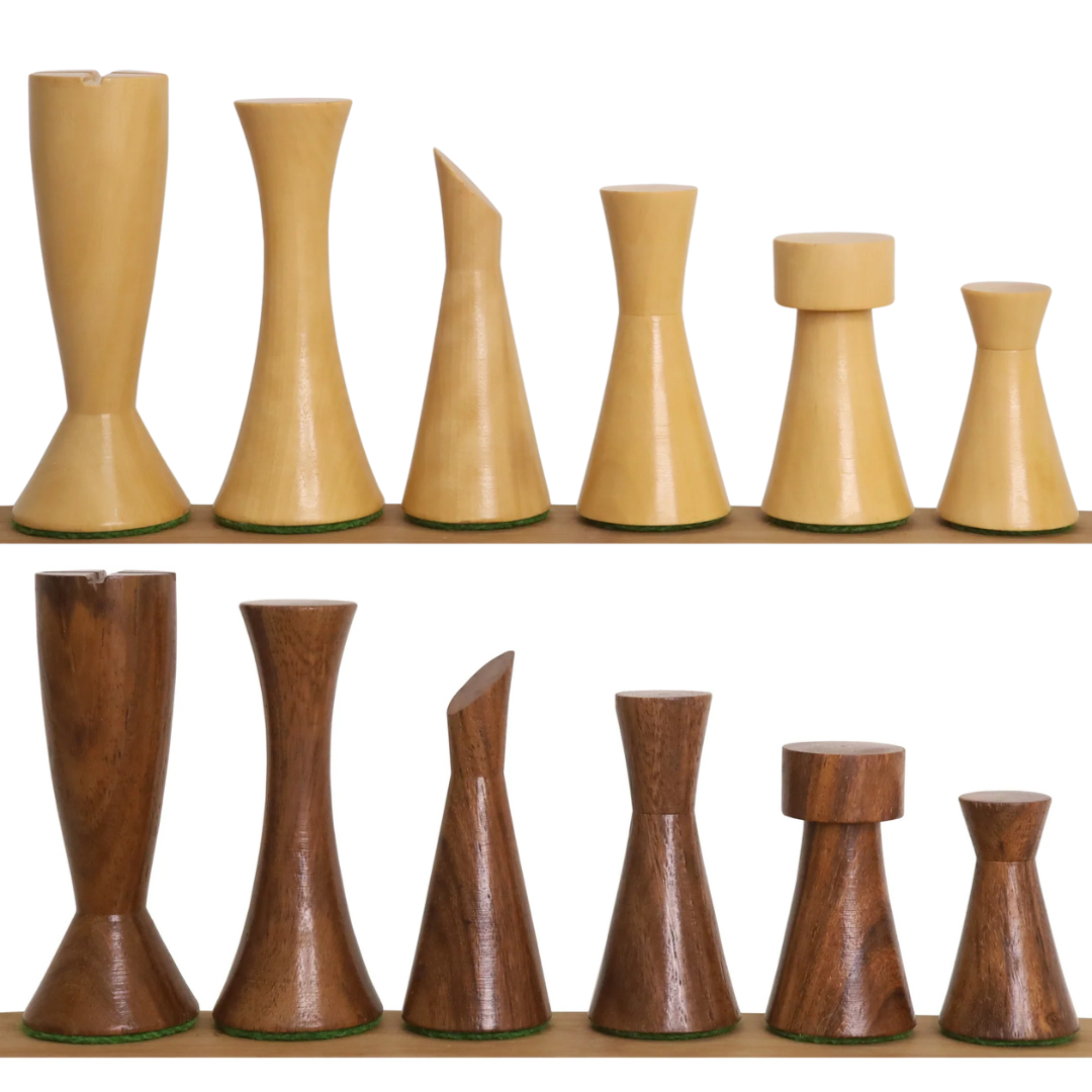 3.4" Minimalist Tower Series Chess Set- Chess Pieces Only- Weighted Go ...