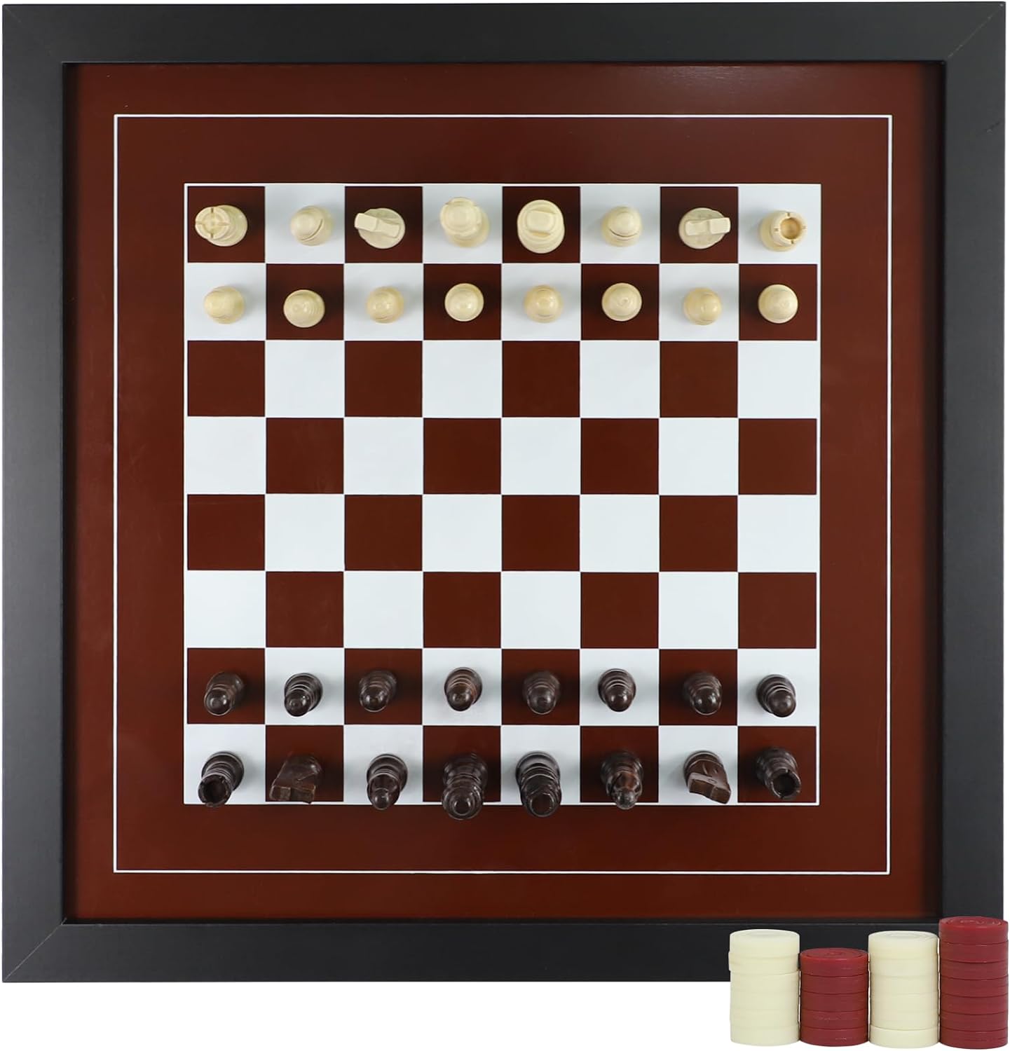 Hanging Checkers Board Game Chess Board Game Wall Mount Magnetic Wall ...