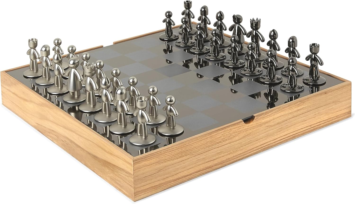Buddy Chess Set | Modern Metal Chess Set – Chess'n'Boards