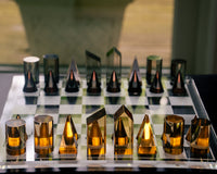 Glass Chess Set & Elegant Crystal Chessboard – Chess'n'Boards
